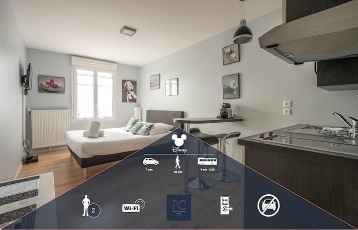 *Disneyland-paris* Studio 2 Pers, Wifi - Serris