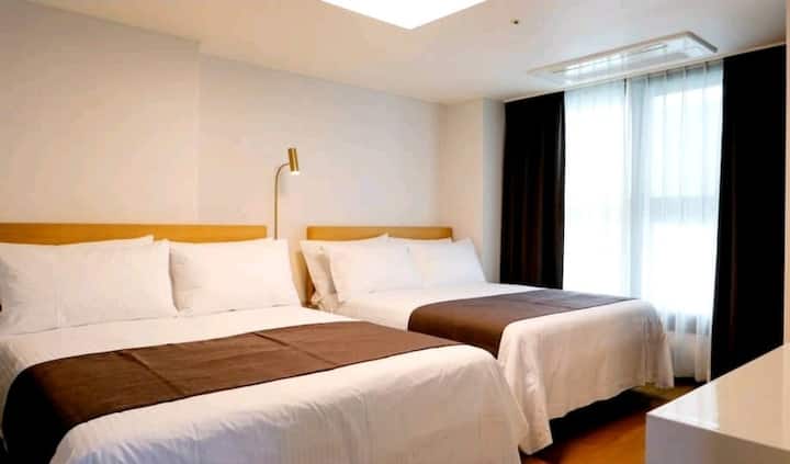 하늘과바다 1-229(더블 트윈 베드) #해변 110m #해변 열차 #클럽 디 오아시스 - 부산광역시