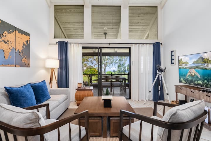 Spacious Ocean View, 3 Bed, 2 King Golf Pool & Spa - Waikoloa Village, HI