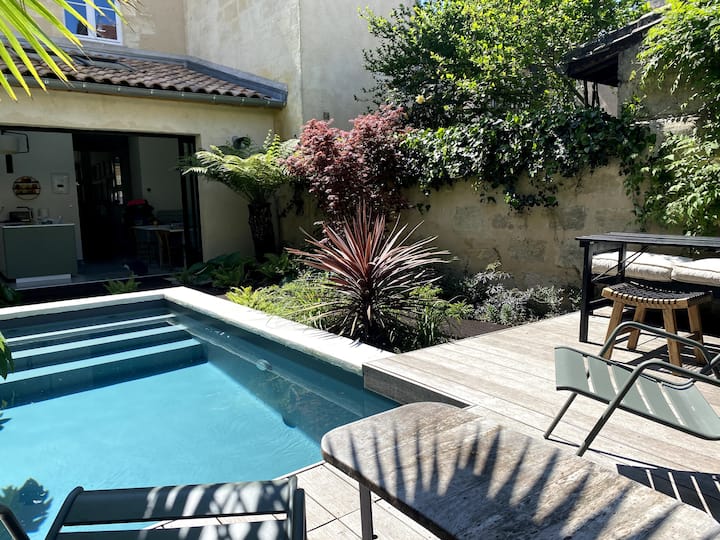 Maison Plein Centre, Climatisée, Piscine Chauffée - Bordeaux