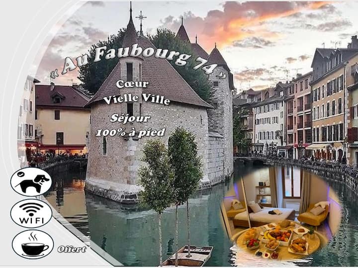 Au Faubourg ~Vieille Ville ~ Lac & Canal 1 Min - Lake Annecy