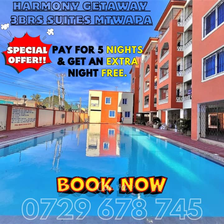 Harmony Suites Mtwapa 3bd With A Pool - Mombasa
