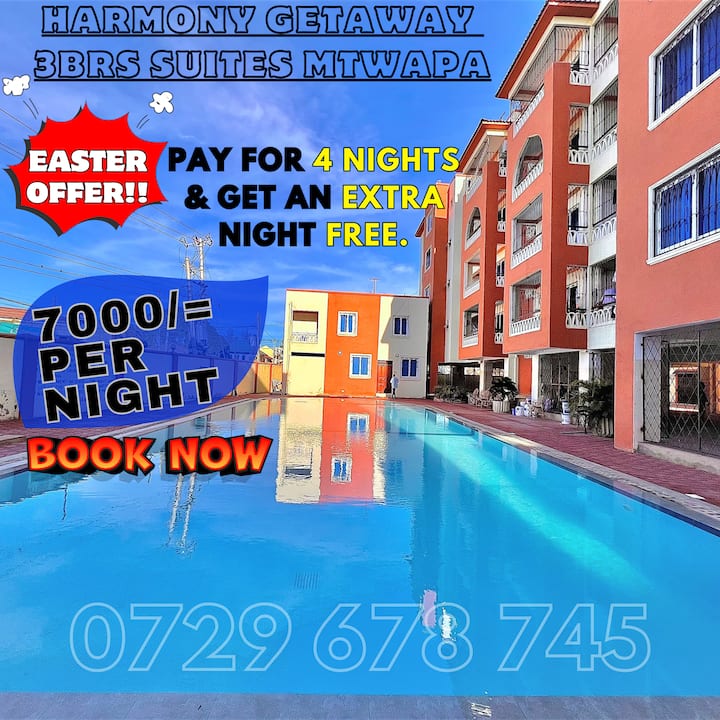 Harmony Suites Mtwapa 3bd With A Pool - Mombasa