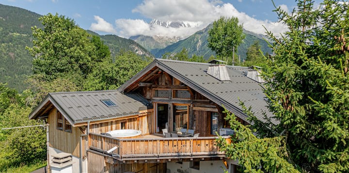 Chalet Luxueux, Vue Mont Blanc à 5 Min Télésiège - Saint-Gervais-les-Bains