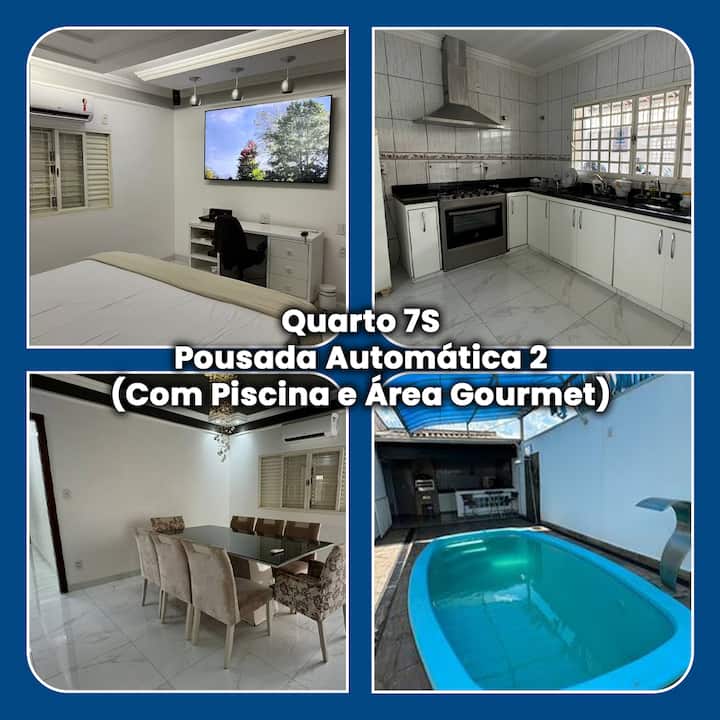 Quarto 7s Suíte Master Casal Tv, Ar (Sem Garagem) - Uberlândia