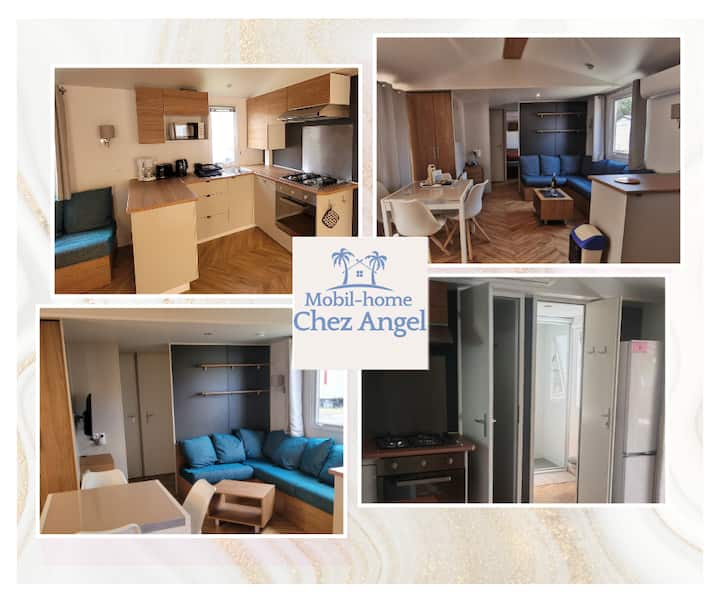 Aux Sables Du Midi - Mobilhome 6/8pers _ Angel's - Saint-Pierre-la-Mer