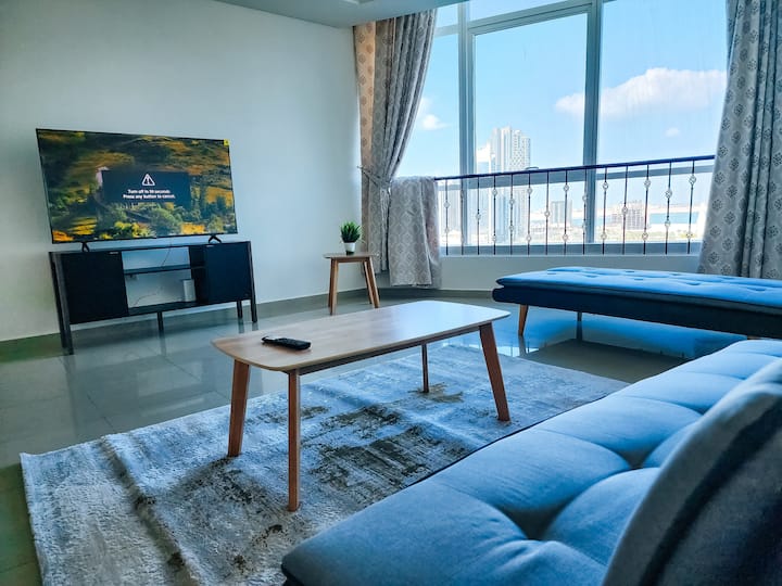 Harf4606 Large 1br Apt With 2 Sofa Beds - Abu Dhabi