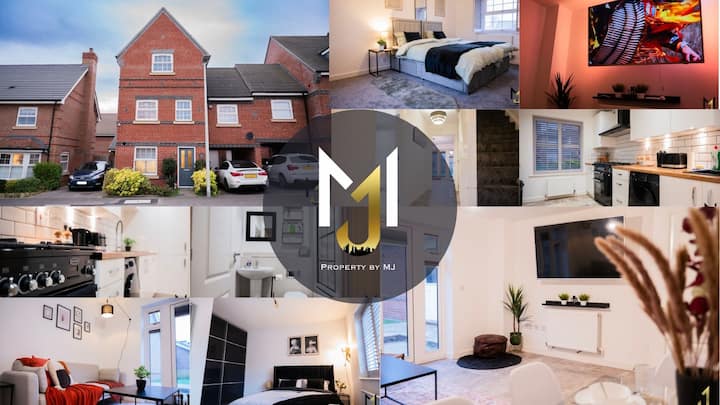 Luxury 5br Townhouse W/private Parking & Garden - Wokingham