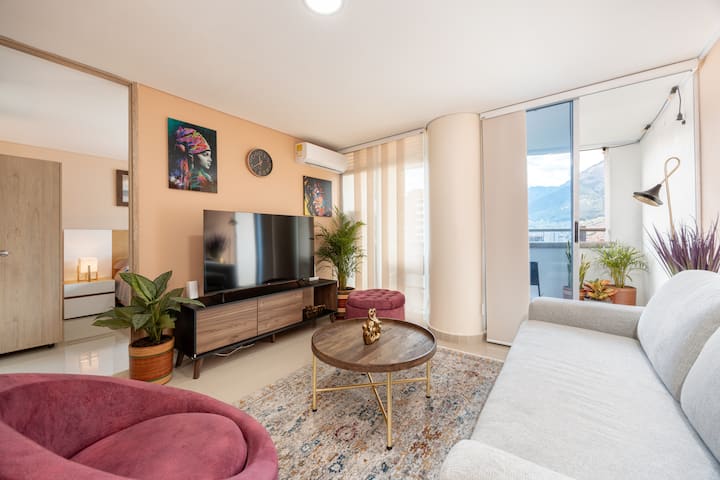 Modern 1br 24th Floor • A/c • Views • Security - Bello, Colombia