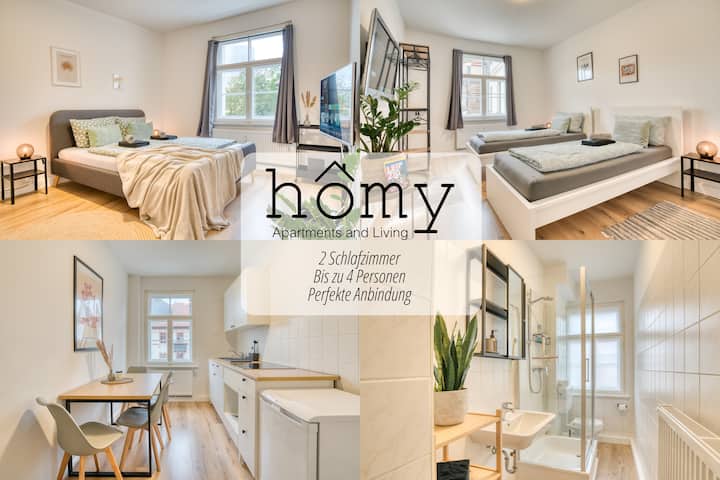 Homy | Stylisches Retroapartment *Netflix & Wlan* - Leipzig