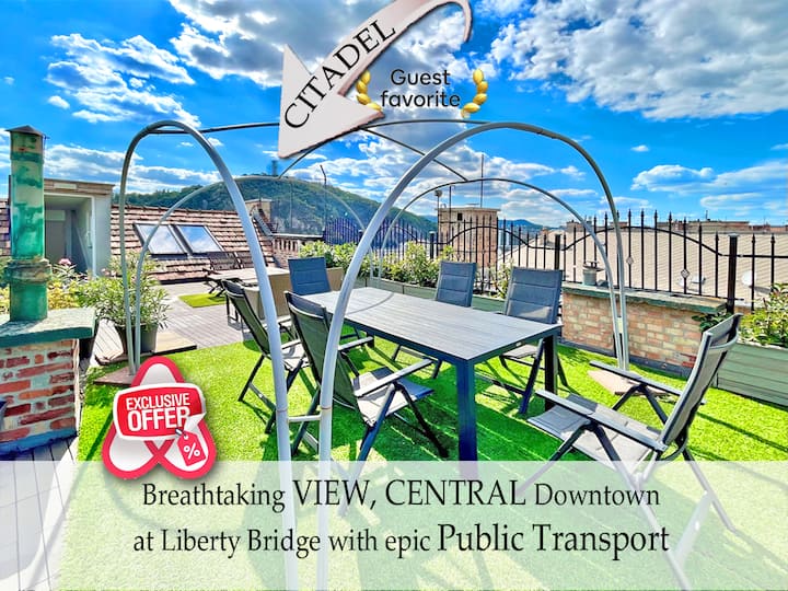 Bord Du Danube+voir, 170 M² &Terrasse Panoramique - Budapest