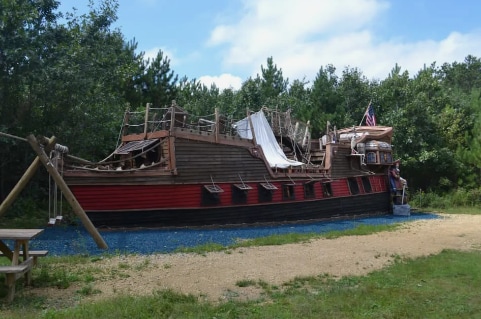 Captain Morgan's Pirate Ship Glamping Experience - Cabins for Rent in ...