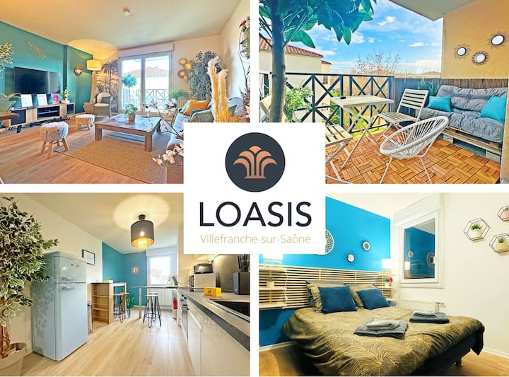 L'oasis - Appart T4 Proche Gare Et Centre Ville - Villefranche-sur-Saône