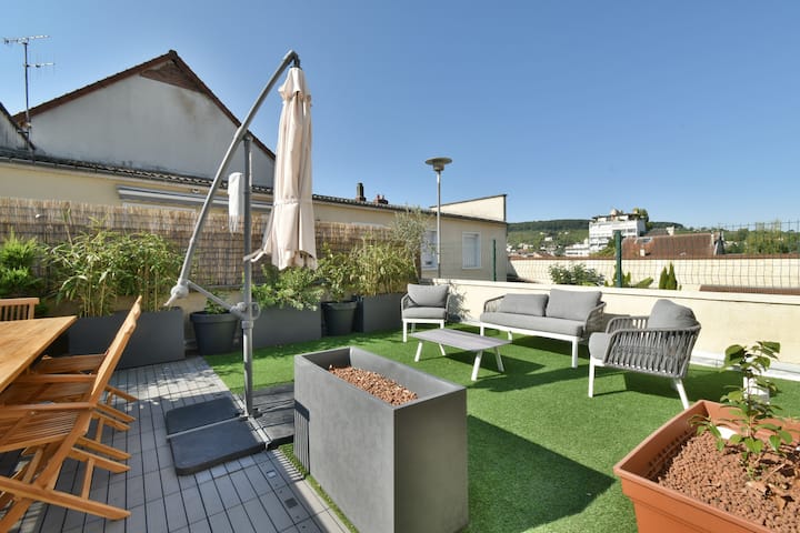 Le Gîte De Papa - 2 Places Parking Et Terrasse - Épernay