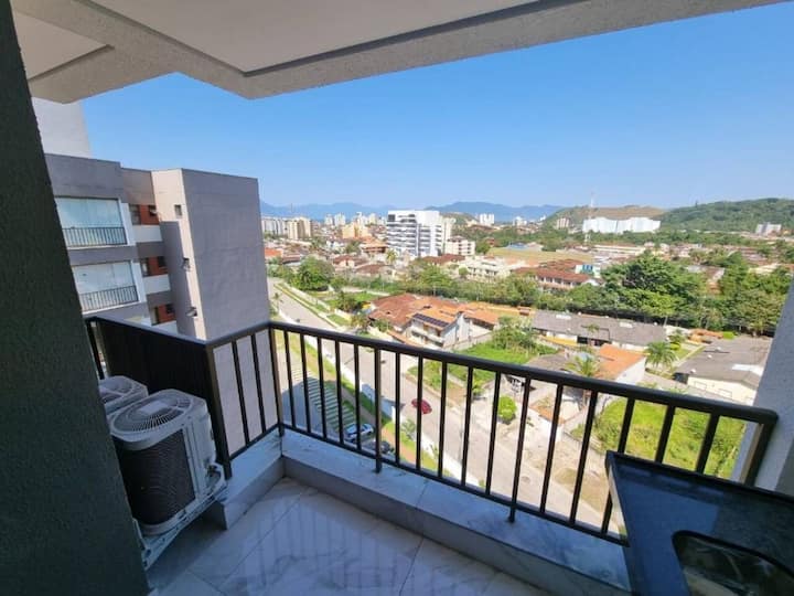 Ap With Lovely Views And Air Conditioning - Caraguatatuba