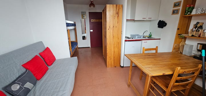 Studio Cabine Skis Aux Pieds Edelweiss - Chamrousse