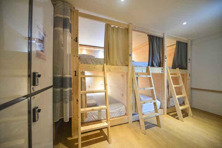 여성전용 다인실 Room Abcdef_서울파파하우스_shower&sleep - South Korea