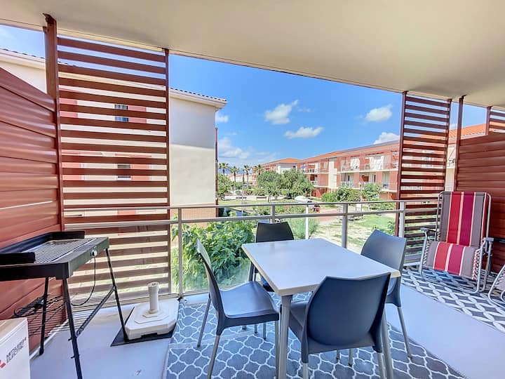3284 - Appartement 4 Couchages Avec Piscine - Argelès-sur-Mer