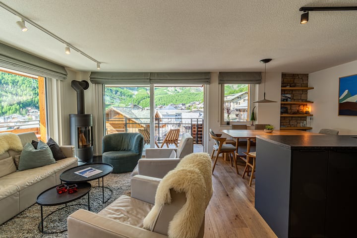 Modern Boutique Apartment, City Center. - Saas-Grund