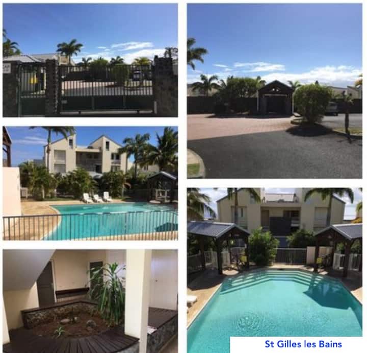 Nala T3 St Gilles Les Bains . Grand Cap. Piscine - Saint-Gilles les Bains