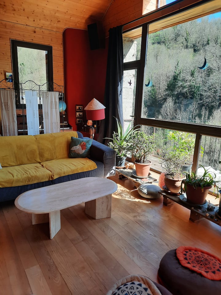 Maison En Nature Avec Vue Sur Les Collines - Saint-Girons