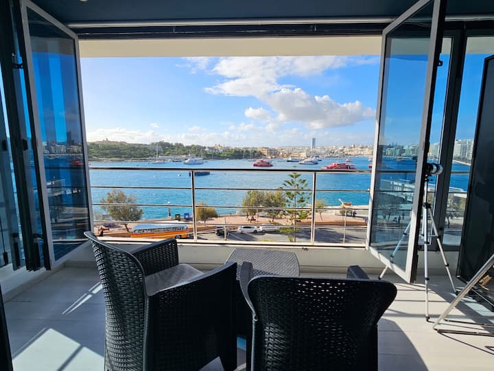 Appartement Moderne Vue Mer, 250 M² à Sliema Ferry - Valletta