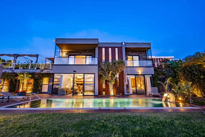 Bd4127 5 Bedroomvilla Pool Viewinbodrumyalikavak - Gürece