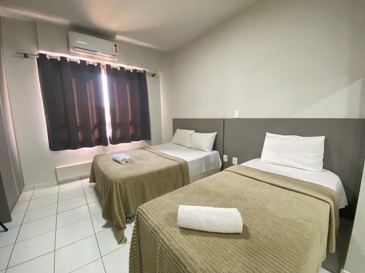 Flat Ar Cond, Wifi, Garagem 127 - Ribeirão Preto