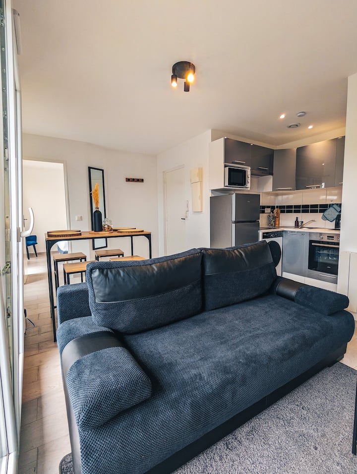 Paris-montreuil Appartement Cosy - Metro à 10 Min - Montreuil-sur-Mer
