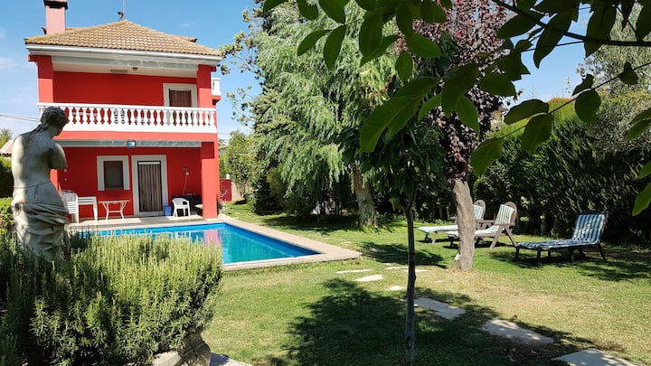 Chalet Con Piscina Wifi Barbacoa El Campo - Alagón