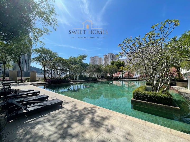 Straits Quay Penang 1-5pax ;@Bathtub #Pool#wifi - Tanjung Tokong