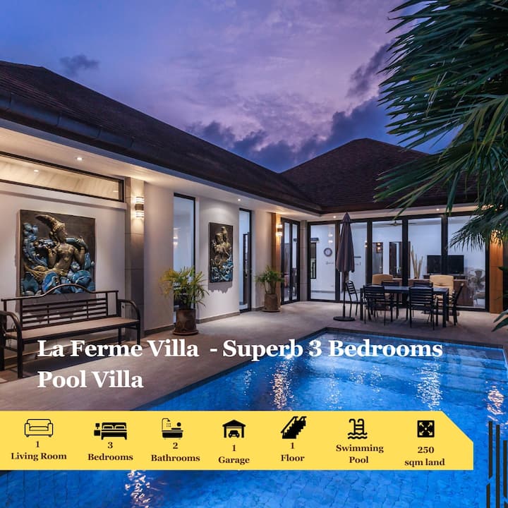 La Ferme Villa - Modern 3 Bedrooms With Style - Kata Beach