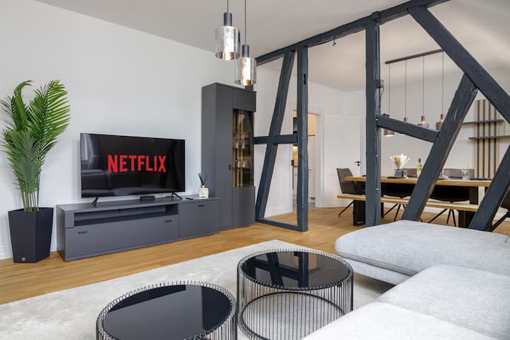 3 Br | Luxus | Arbeitsplatz | Wifi | Küche | 100m2 - Sonnenberg