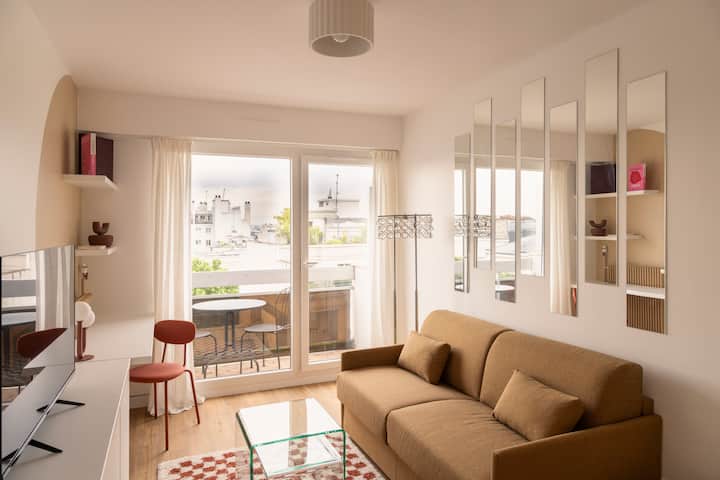 Moderne Cocon 20m2 Avec Balcon - Voltaire-bail Mob - Paris
