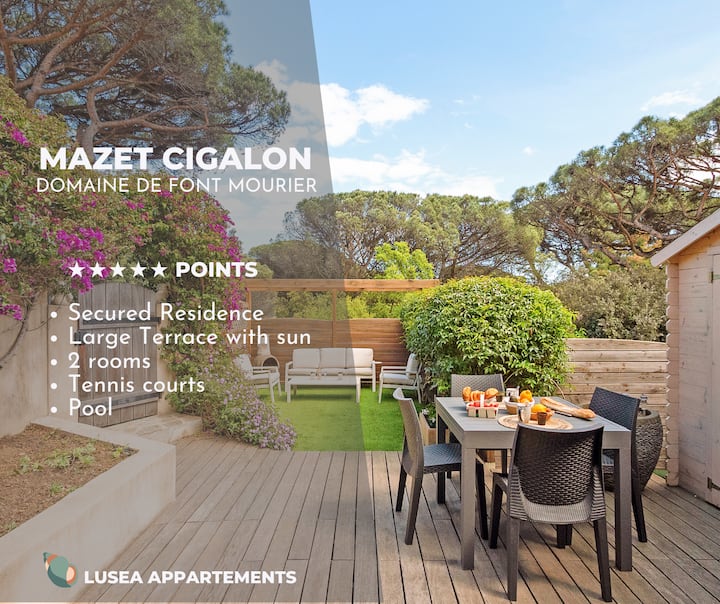 Le Mazet Du Cigalon, Spacieuse Terrasse - La Croix-Valmer