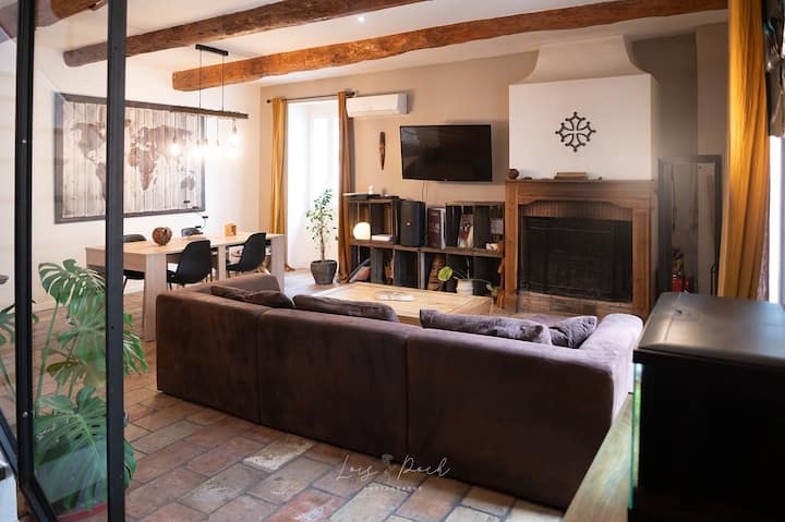 Maison Atypique, Cheminee,terrasse,jacuzzi - Pézenas