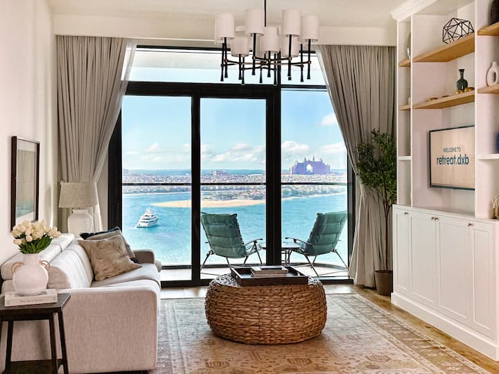 Atlantis View 1br • Beachfront Access • Balcony - Dubai