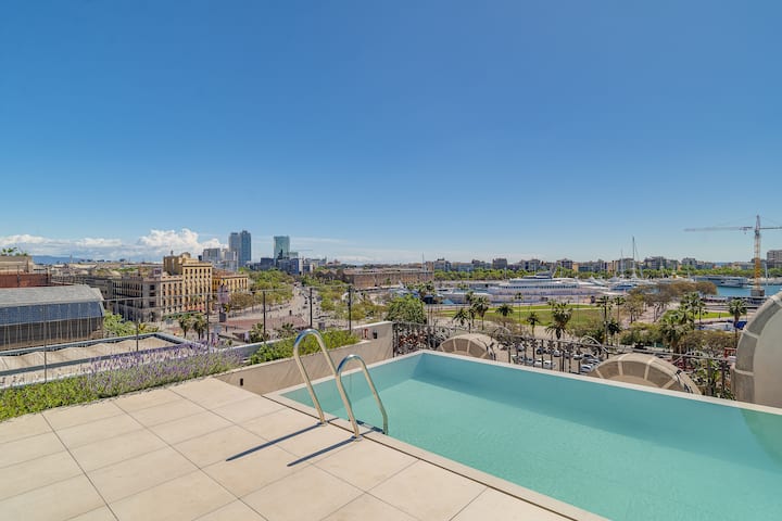 Center City New Flat &Roof Pool - Barcelona