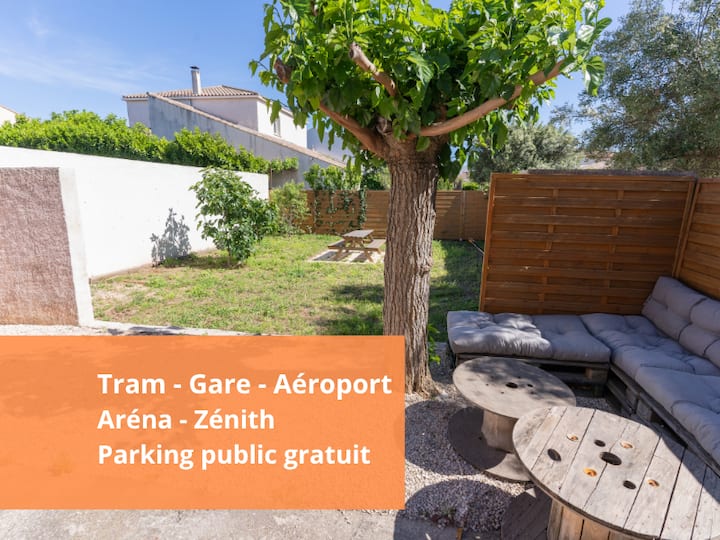 Maison Avec Jardin, Clim, Wifi, Tram,commerces - Lattes