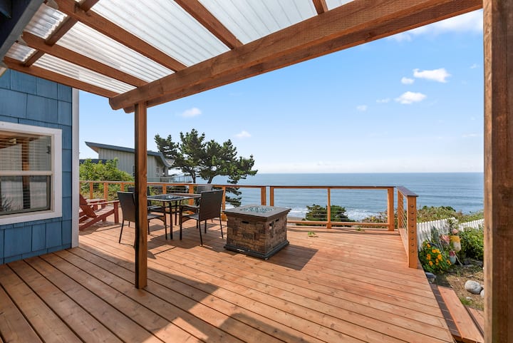 Sunset Cabin W/amazing Sea Views & Stairs To Beach - Brookings, OR