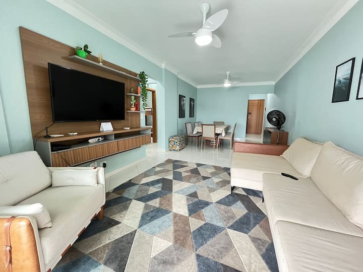 Apto 3 Dorms Na Quadra Da Praia - Praia Grande