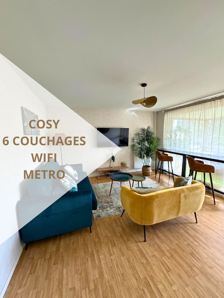 Chantilly • 6 Couchages • Wifi • Métro 5 Mn à Pied - Cesson-Sévigné