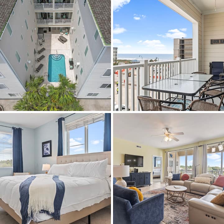 Pool, Elevator, Direct Beach Access- King Bed - North Myrtle Beach, SC