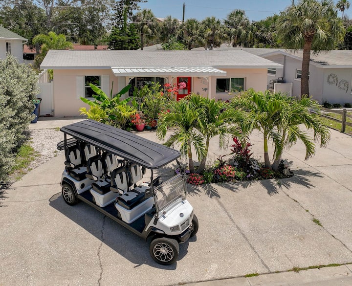 The Golf Cart To Beach Hideaway! - Indian Rocks Beach, FL