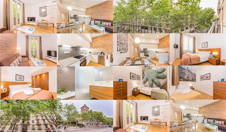 Coloc. 6 Ch. 2 Sdb Eixample, 10 Pers. - Molins de Rei