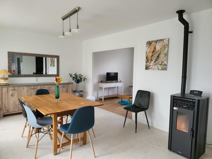 Maison -Jardin-plage Sword Beach à Pied - Luc-sur-Mer