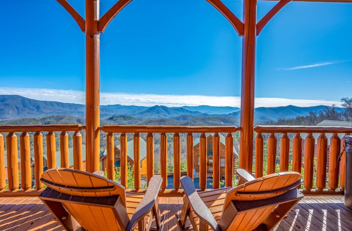 Spectacular View For Miles-hot Tub-pool &1000mb - Townsend, TN