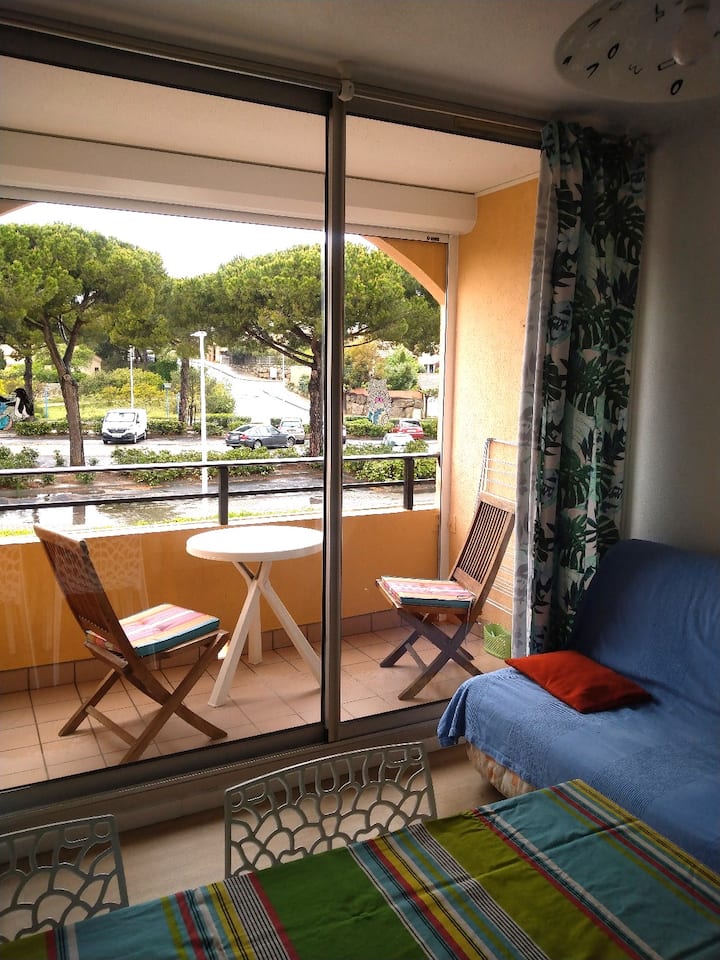 Appart T 2+cabine/balcon/parking - Gruissan