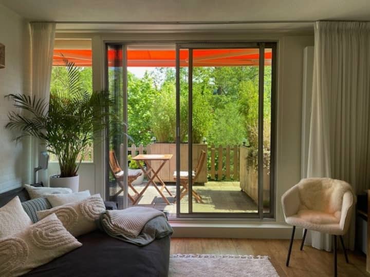 Stijlvol Appartement Met Tuin Aan Het Water - Leiden
