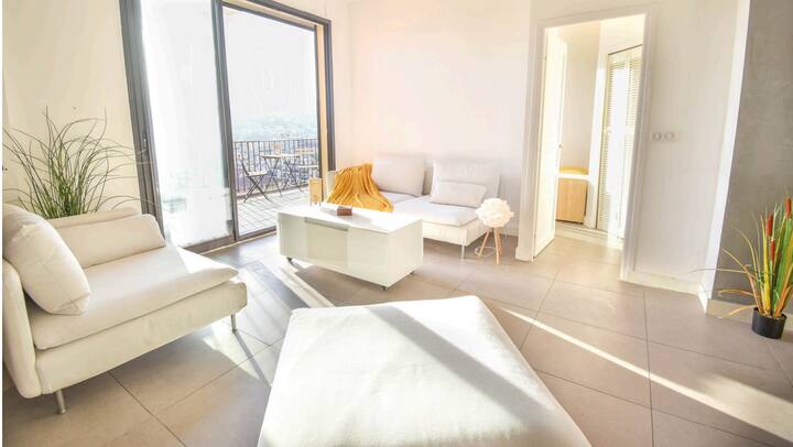 75m2 Terrasse - Vue Panoramique - 5 Couchages. - Beaulieu-sur-Mer